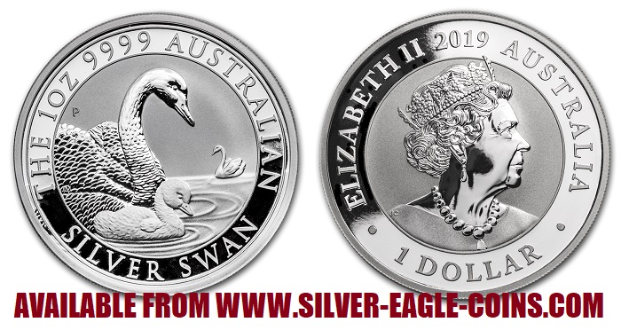2019 Australia Silver Swan Coins
