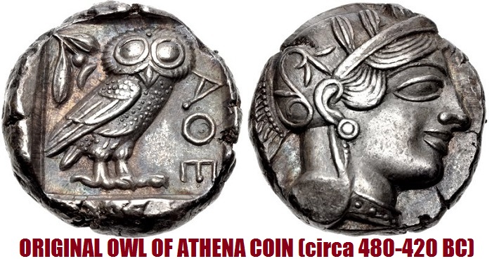 2017 Owl of Athena 1 Ounce Silver Coin